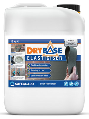 Drybase Elasticiser 10 Litres - Clear - For Drybase Tanking Slurry to ...