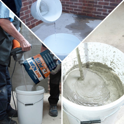 Drybase TS Plus Tanking Slurry (20kg Grey) - Damp-Proof Coating for ...