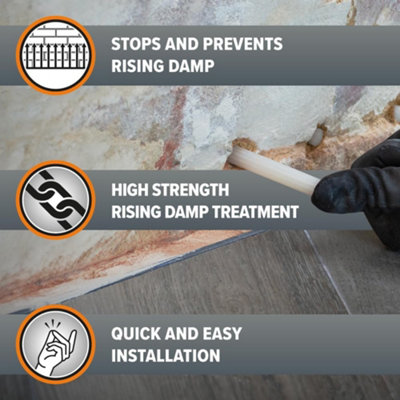 Dryrod Damp Proofing Rods (250 pack) - BBA-Approved Rising Damp ...