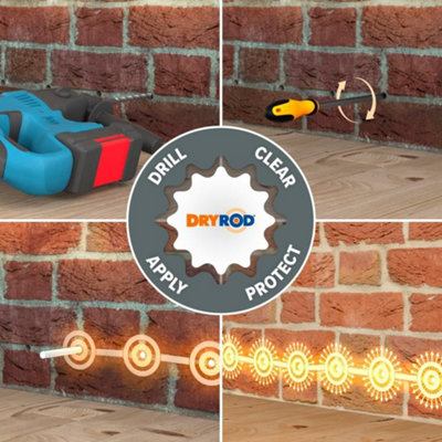 DRYROD DAMP PROOFING RODS (30 PACK) - BBA-APPROVED WALL RISING DAMP ...