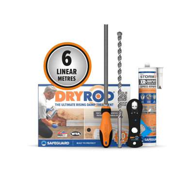 Dryrod Damp Proofing Rods DPC Kit: Treats 6 Linear metres (9" Wall ...