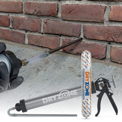 Dryzone Damp Proofing Cream (DPC) - 3 x 600ml - High-strength Injection ...