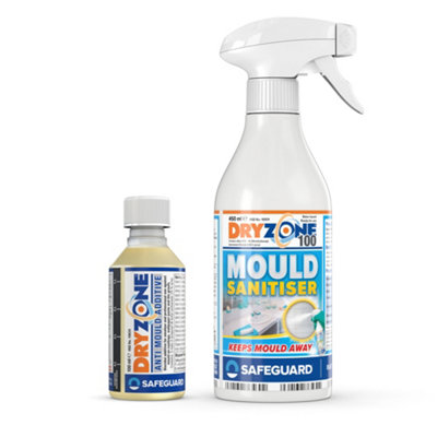 Dryzone Mould Treatment Including Dryzone 100 Mould Spray and Dryzone ...
