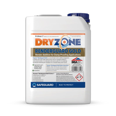 Dryzone Renderguard Gold 5L - Advanced Salt-Neutraliser & Waterproofing ...