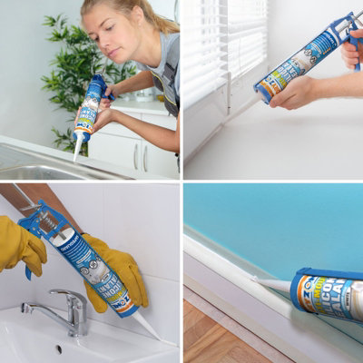 Dryzone Silicone Sealant Replacement Kit (Anti Mould) - Complete kit ...
