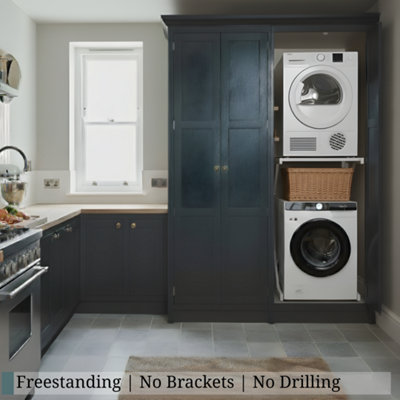 Washer Dryer Stand Tumble Dryer Stand Height Adjustable Stacking Kit ...
