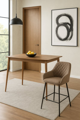 DS Living Florence Bar Stool in Silver Sega