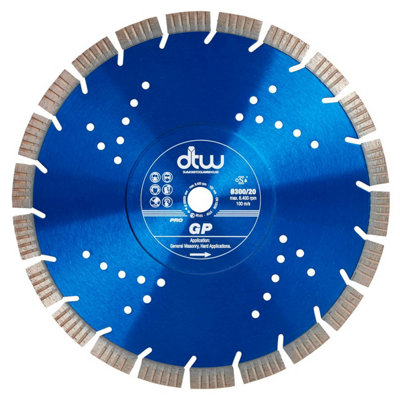 DTW Pro GP Diamond Blade 300mm/12" x 20 | DIY at B&Q