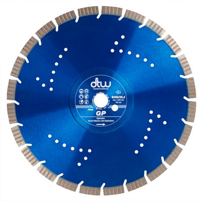 DTW Pro GP Diamond Blade 350mm/14" x 25.4 | DIY at B&Q