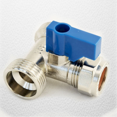 DUAL APPLIANCE VALVE 15mm tee with isolating valve for two appliances