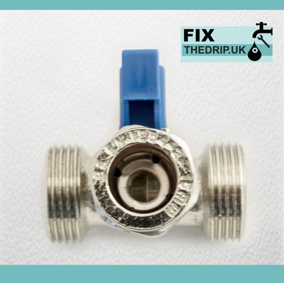 DUAL APPLIANCE VALVE 15mm tee with isolating valve for two appliances