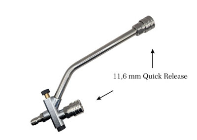 Dual Connector Lance Brass Snow Foam Lance 4 Nozzles 11.6 mm 1/4" Quick ...