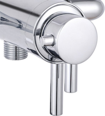 Dual Control Thermostatic Exposed Shower Mixer Valve 137mm 150mm 3/4 ...