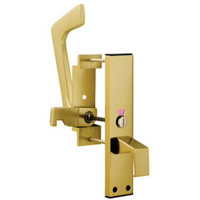 Dual Handed Disabled Toilet Handle Set DDA Compliant Gold Anodised ...