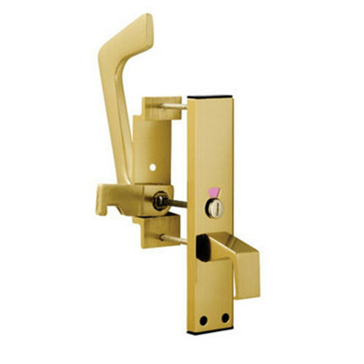 Dual Handed Disabled Toilet Handle Set DDA Compliant Gold Anodised ...
