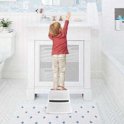 Dual-Height Step Stool for Kids, Anti-Slip Design for Potty Training ...