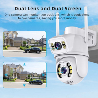 Dual Lens PTZ Camera: 4MP/8MP/4K, AI Human Detection, Auto Tracking ...