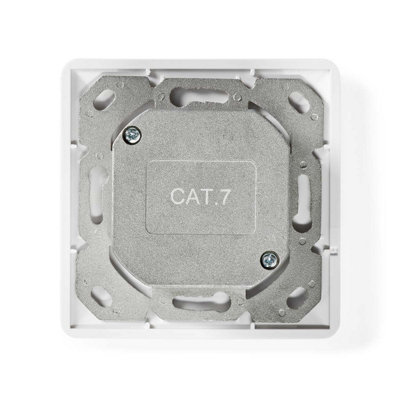 Dual Port CAT7 Wall Outlet Face Plate 2 Way RJ45 Network Ethernet Socket