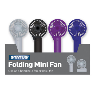 Dual Position Hand Held Mini Fan 2 Batteries Included