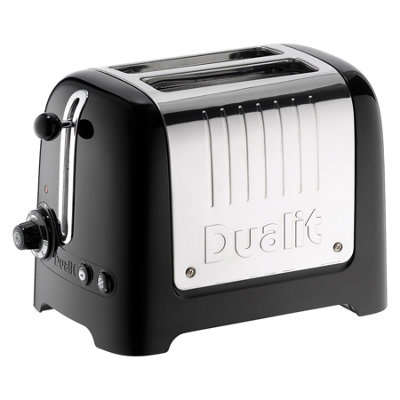 Dualit 2 Slot High Gloss Lite Toaster Black