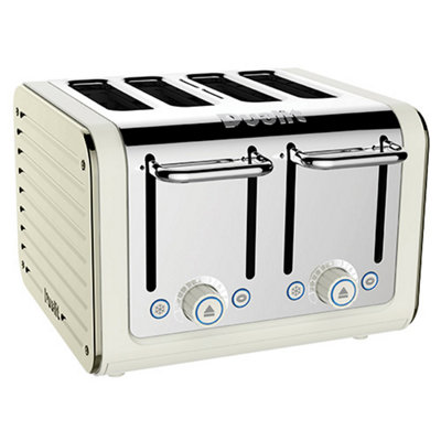 Dualit Architect 4 Slot Canvas Body With Canvas White Panel Toaster ...