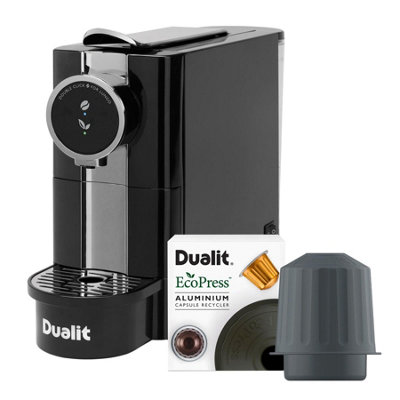 Dualit Café' Plus Capsule Machine & Ecorpess Breakfast Set