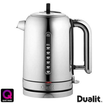 Dualit Classic 1.7L Polished Kettle, Quiet Mark Awarded, Whisper Boil ...