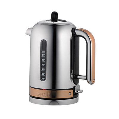 Dualit Classic Chrome Kettle With Copper Trim 72820