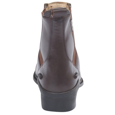 Dublin Evolution Adults Double Zip Front Leather Paddock Boots Brown (7 UK)