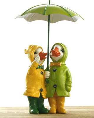 Duck Couple with Umbrella Ornament | DIY at B&Q
