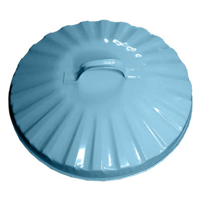 Duck Egg Blue Metal Bin Retro Bin Tapered Galvanised Dustbin Vintage ...