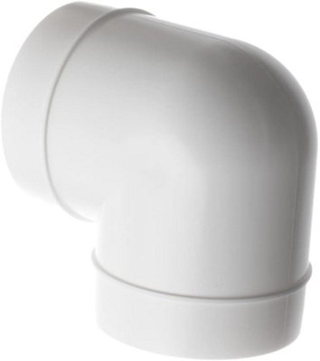 Duct Connector - 90 Degree Elbow 125mm / 5 Inch Round PVC Ducting