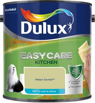 Dulux Easycare Kitchen Stain & Oil Resistant Matt Emulsion Paint ...