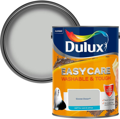 Dulux Easycare Washable & Tough Matt Emulsion Paint 5L - Goose Down