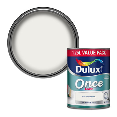 Dulux Once Gloss Brilliant White 1.25L