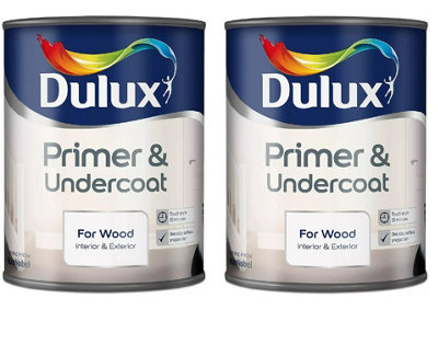 Dulux Primer & Undercoat Paint For Wood Interior & Exterior Brilliant ...