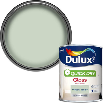 Dulux Quick Dry Gloss High Sheen Wood & Metal Paint 750ml - Willow Tree