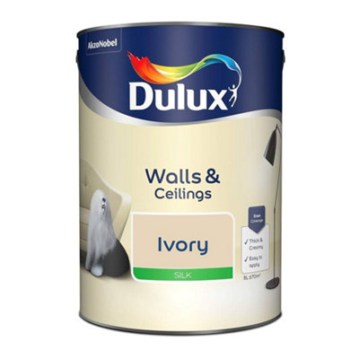 Dulux Silk Emulsion Paint Ivory 5l