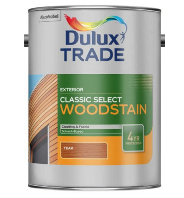 Dulux Trade Classic Select Woodstain Paint - Teak - 5L