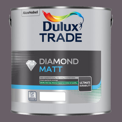 Dulux Trade Diamond Matt Emulsion Acai Berry 2.5Ltr | DIY at B&Q
