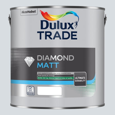 Dulux Trade Diamond Matt Emulsion Frosted Steel 2.5Ltr