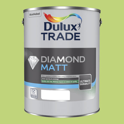 Dulux Trade Diamond Matt Emulsion Kiwi Crush 5Ltr | DIY at B&Q