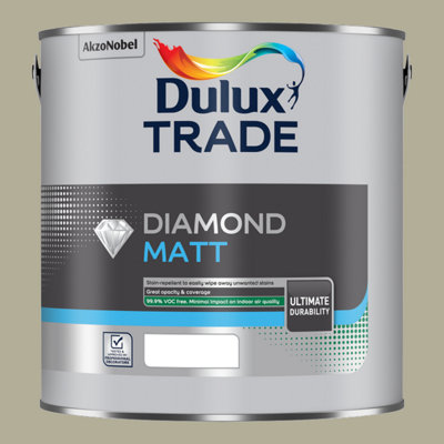 Dulux Trade Diamond Matt Emulsion Overtly Olive 2.5Ltr