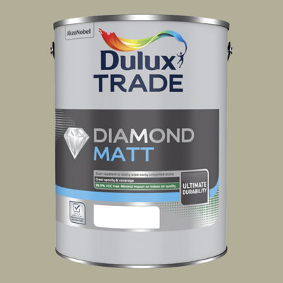 Dulux Trade Diamond Matt Emulsion Overtly Olive 5Ltr