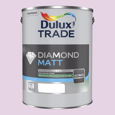 Dulux Trade Diamond Matt Emulsion Pretty Pink 5Ltr | DIY at B&Q