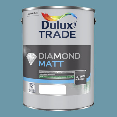 Dulux Trade Diamond Matt Emulsion Stonewashed Blue 5Ltr