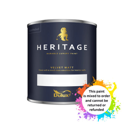 Dulux Trade Heritage Velvet Matt Linen White 1L