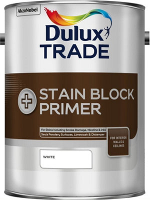 Shop Dulux Trade Stain Block Primer - White - 5L