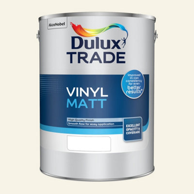 Dulux Trade Vinyl Matt Emulsion Fine Cream 5Ltr