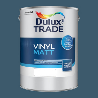 Dulux Trade Vinyl Matt Emulsion Indigo Shade 5Ltr